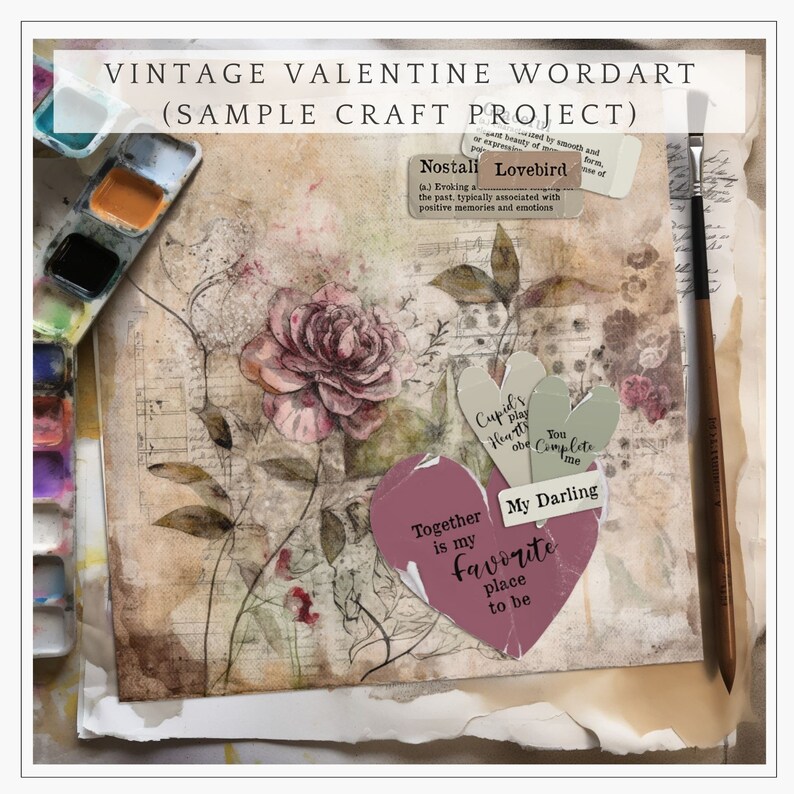 Word Strips Wordart Printable Sentiments Valentine Sentiments Shabby ...