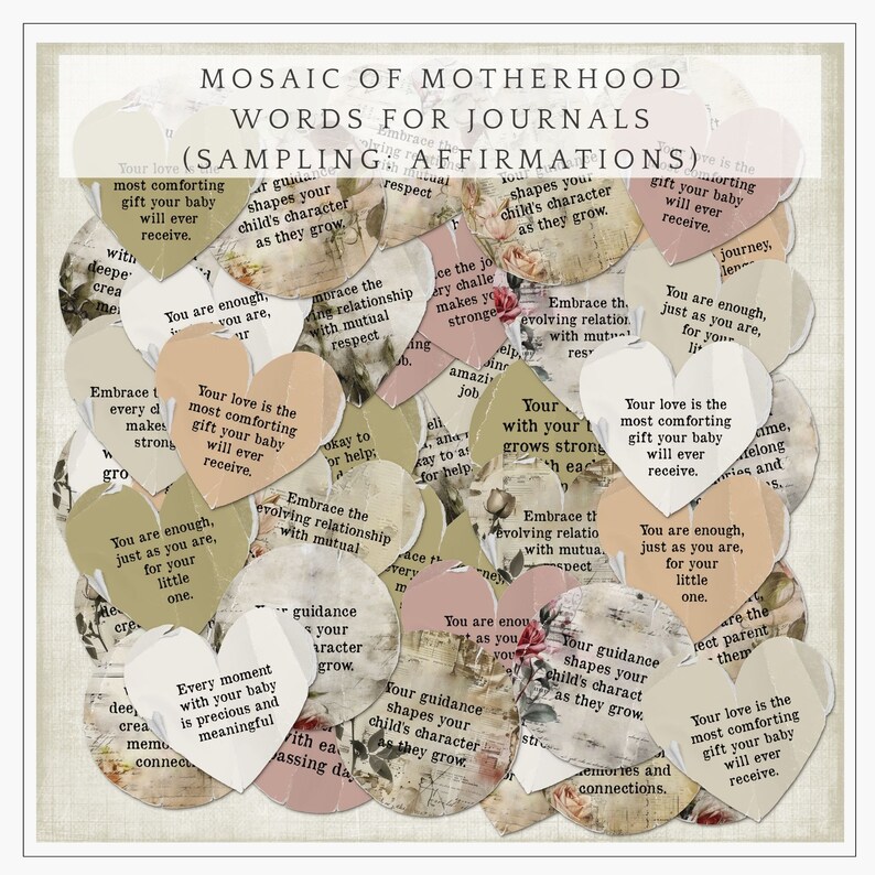 Motherhood Word Art Design Clipart Words for Journals Quotes Printable ...