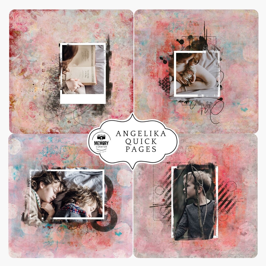 Digital Photobook Album Scrapbook Quick Page Template for Photographers ...