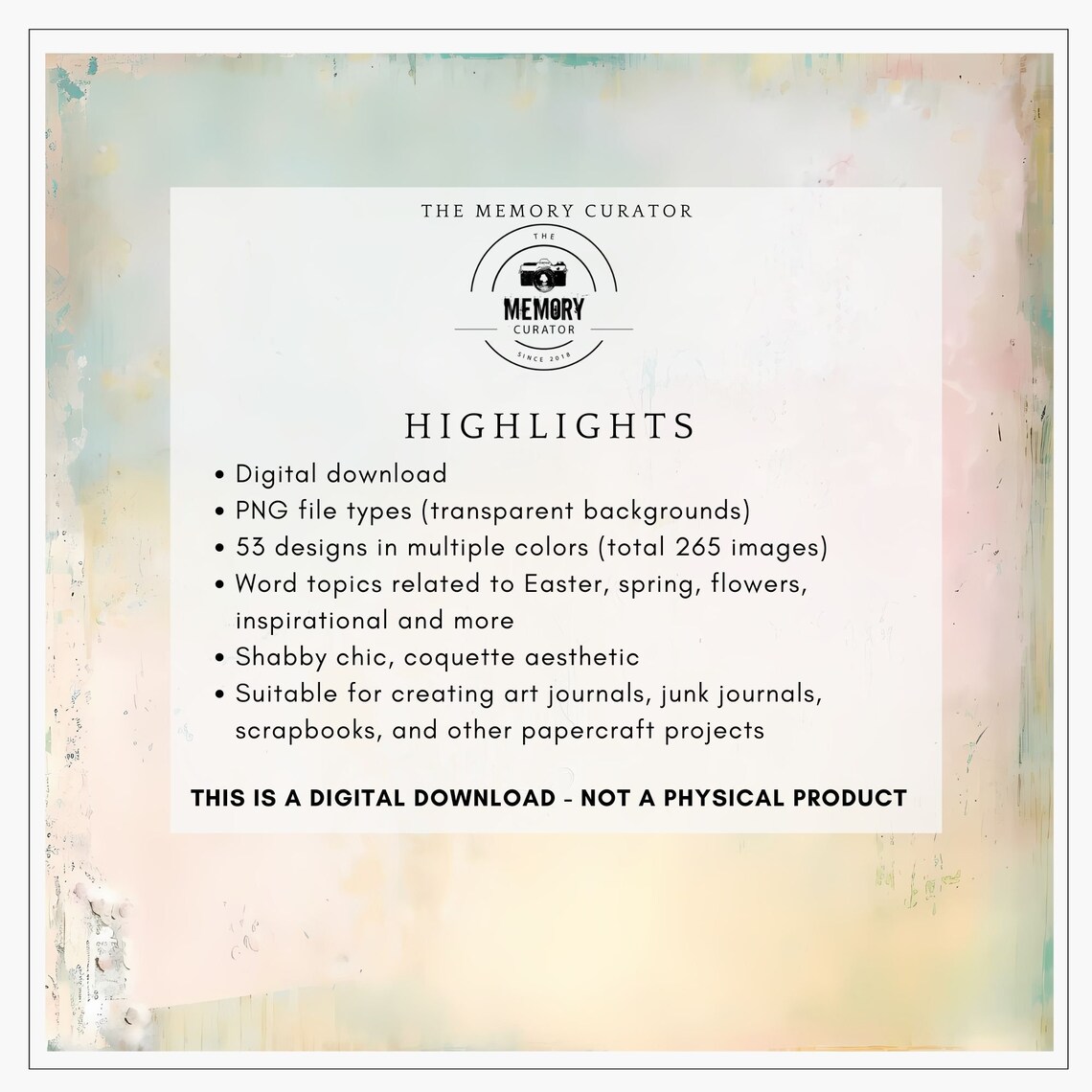 Spring Words Printable Sentiments Easter Clipart Words for Journals ...