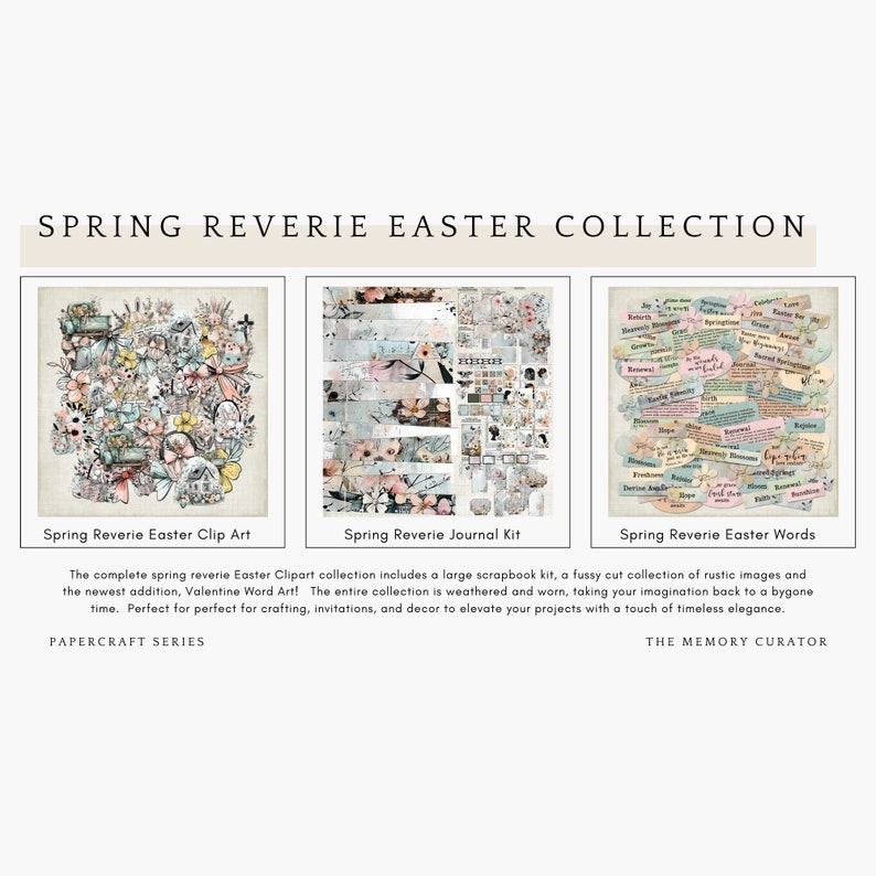 Spring Word Art Journal Bundle Springtime Journal Signatures Double ...