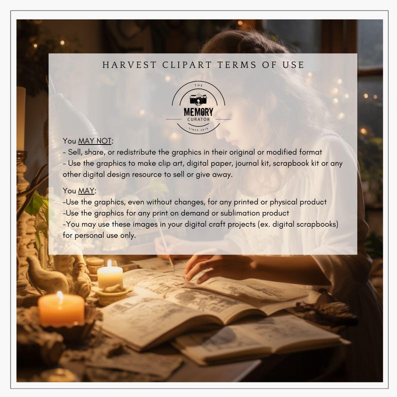 Thanksgiving Clipart & Word Art Bundle, Harvest Gratitude Fall Junk ...