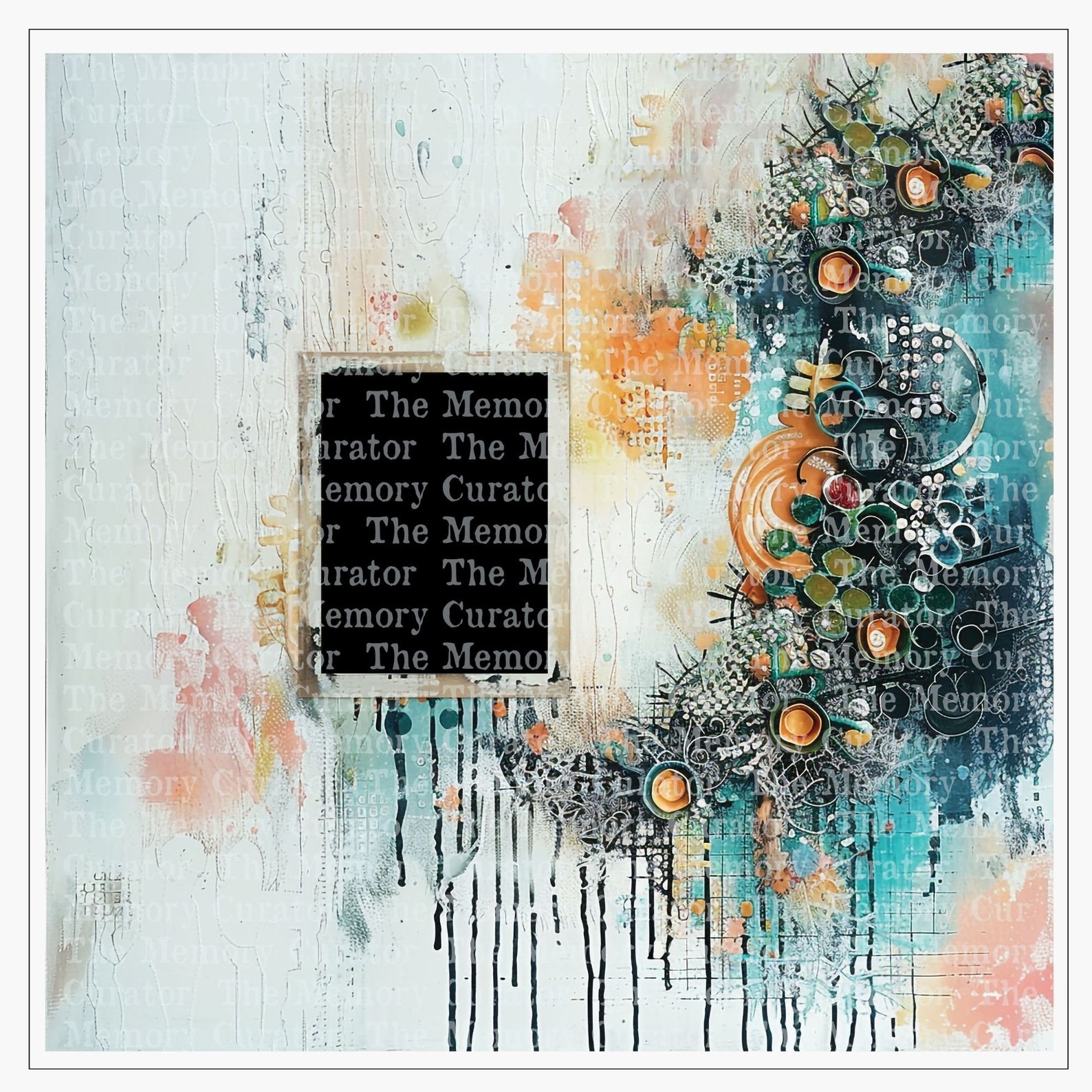 Photo Book Digital Scrapbook Quick Page Spackled Canvas Vol 2 Memory ...