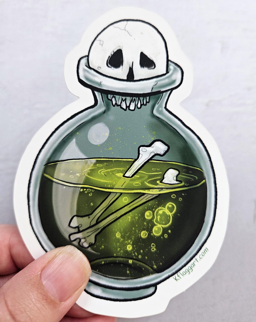 Death Rattle Poison Potion Weatherproof Decal Sticker - Etsy