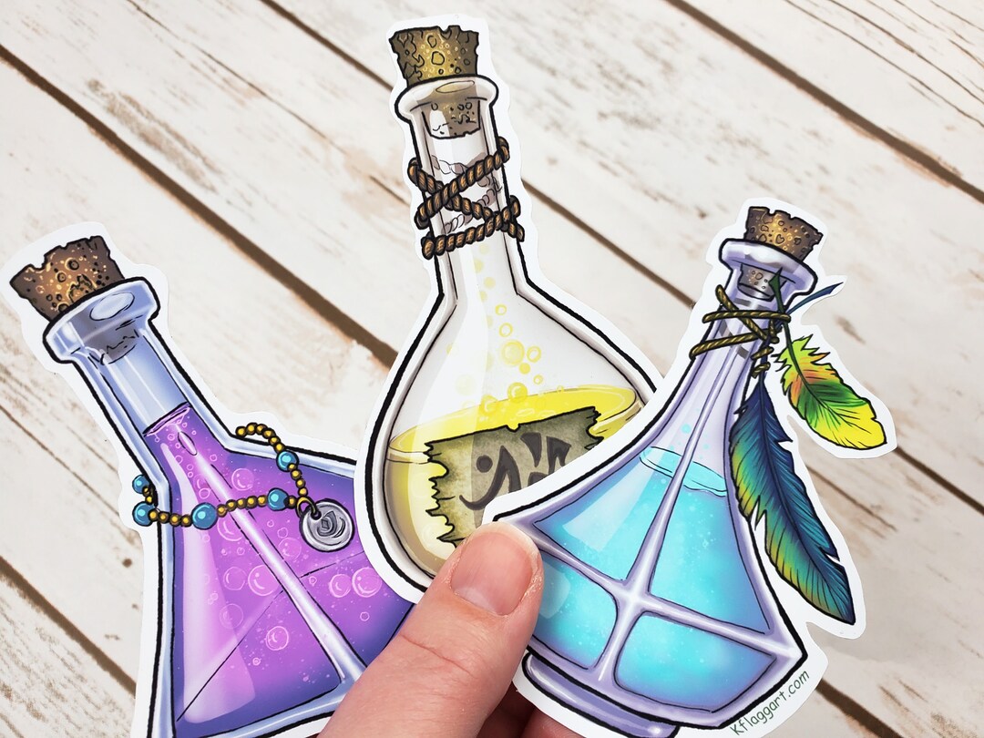 Magic Potion Sticker Pack - 3 Pack - Etsy
