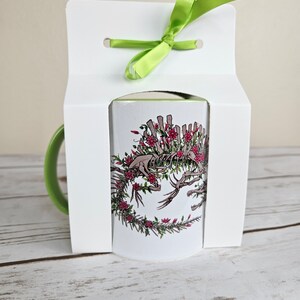 Spinosaurus and Pink Clematis Skeleton 11oz Ceramic Mug - Etsy