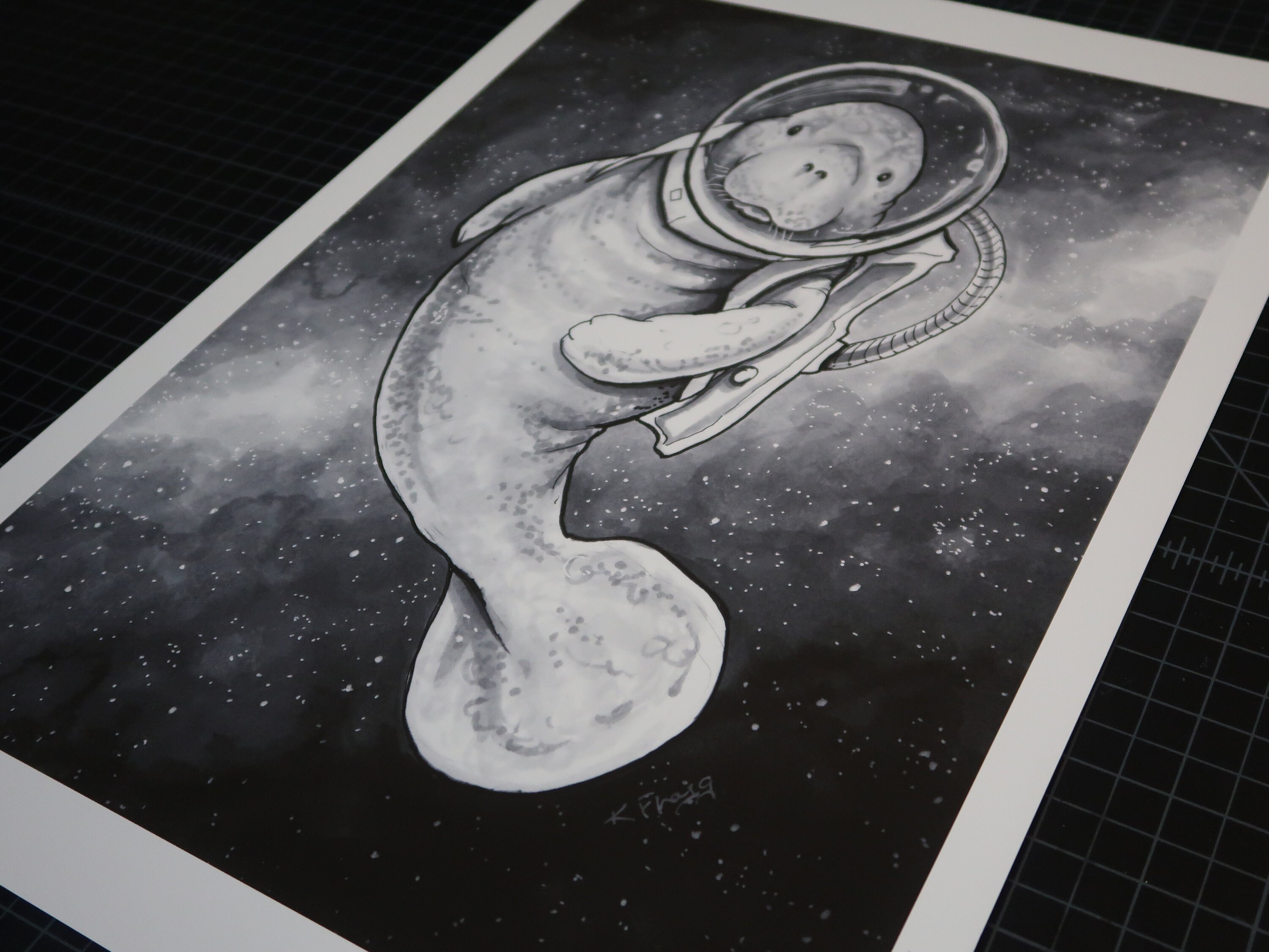 Space Manatee | Etsy