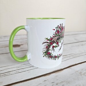 Spinosaurus and Pink Clematis Skeleton 11oz Ceramic Mug - Etsy