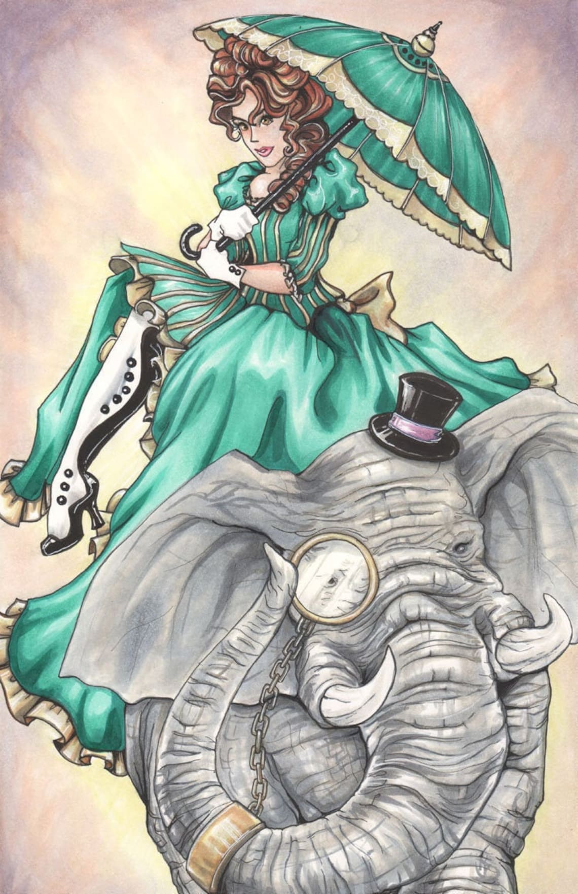 Steampunk Circus 11 X17 Art Print - Etsy