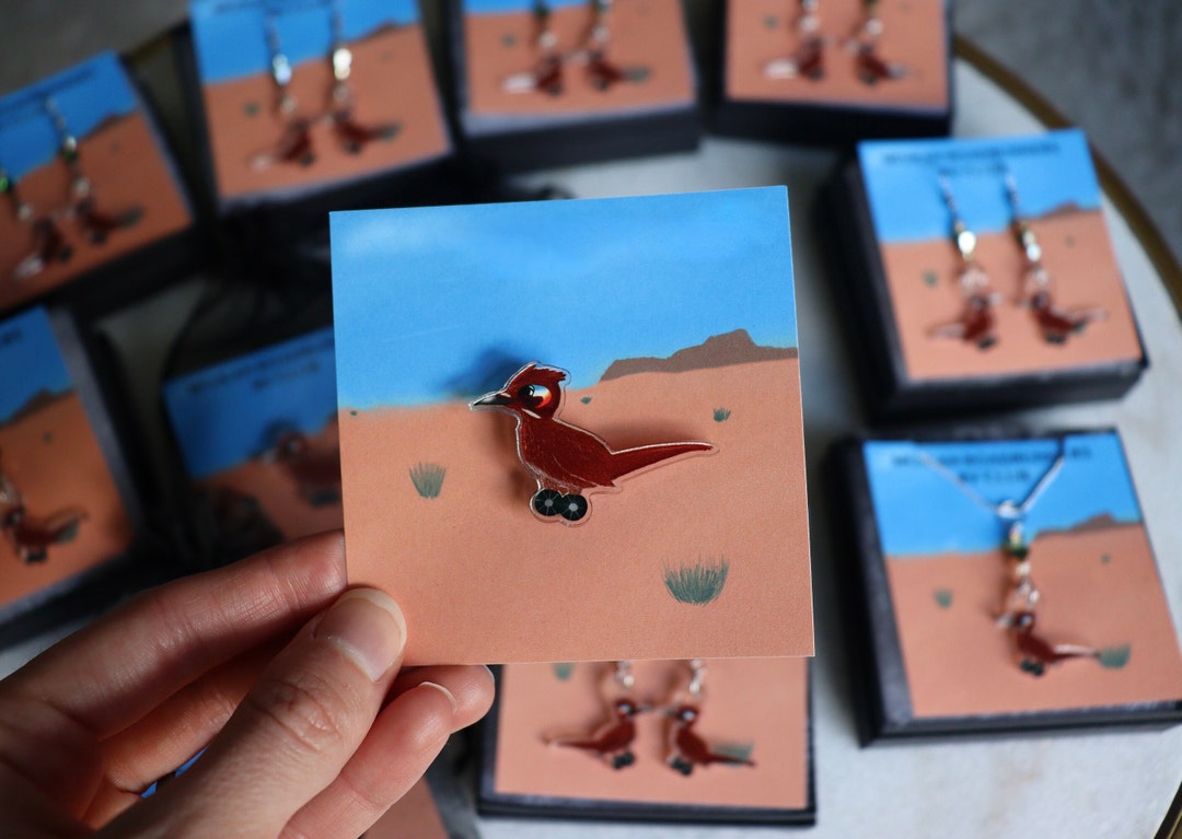 Roadrunner Pendant - Roadrunner Pin, Roadrunner Jewelry, Southwest Bird ...