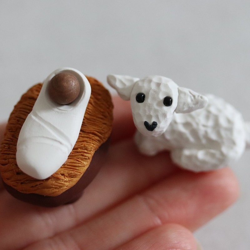 Polymer Clay Lamb - Etsy