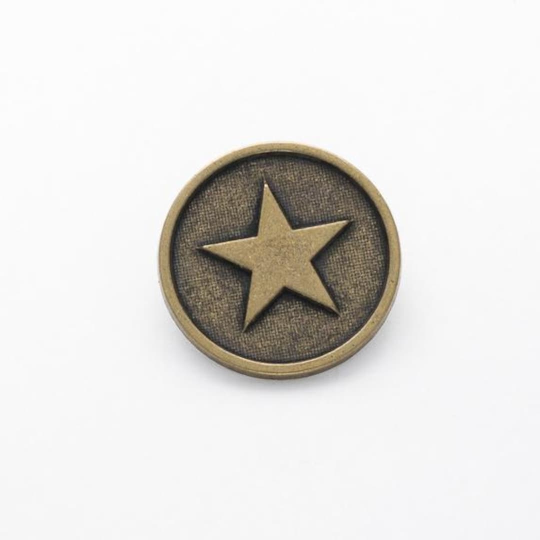 15mm Gilt Star Metal Buttons - Etsy