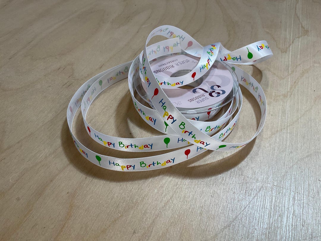 17mm Happy Birthday Ribbon - Etsy