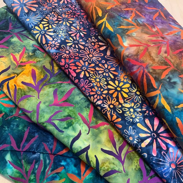 Batik Print Fabric - Etsy UK