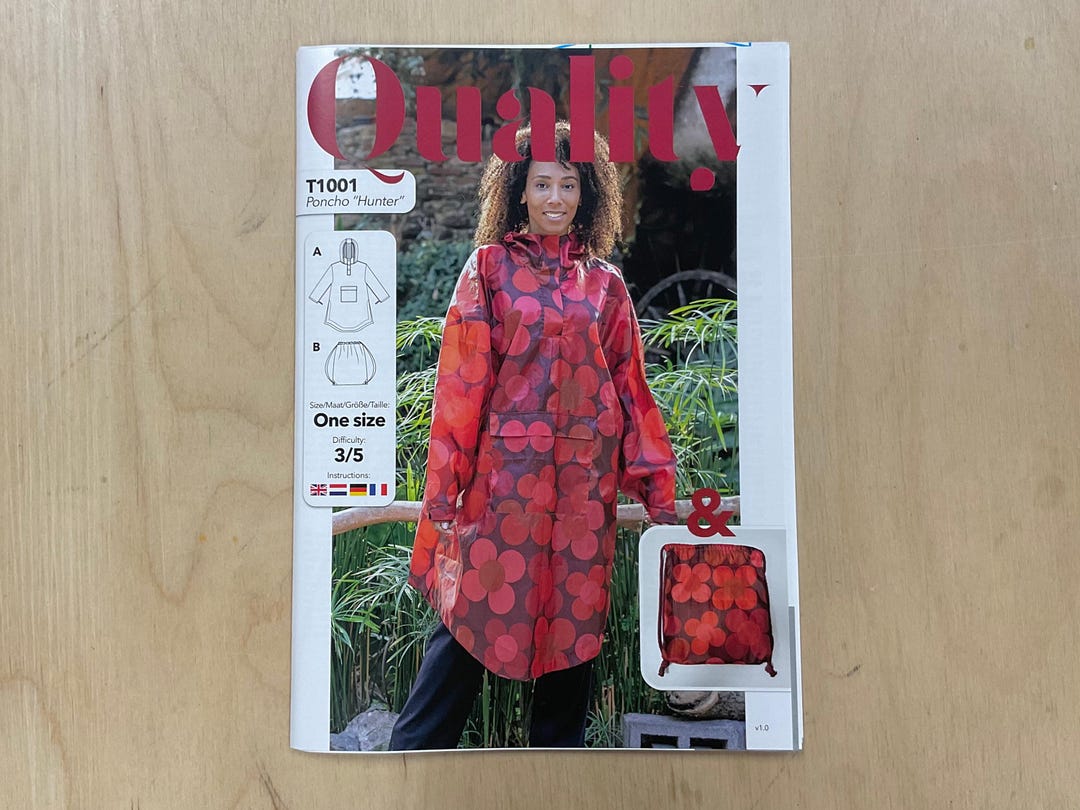 Hunter Poncho and Bag Sewing Pattern for Adults One Size - Etsy