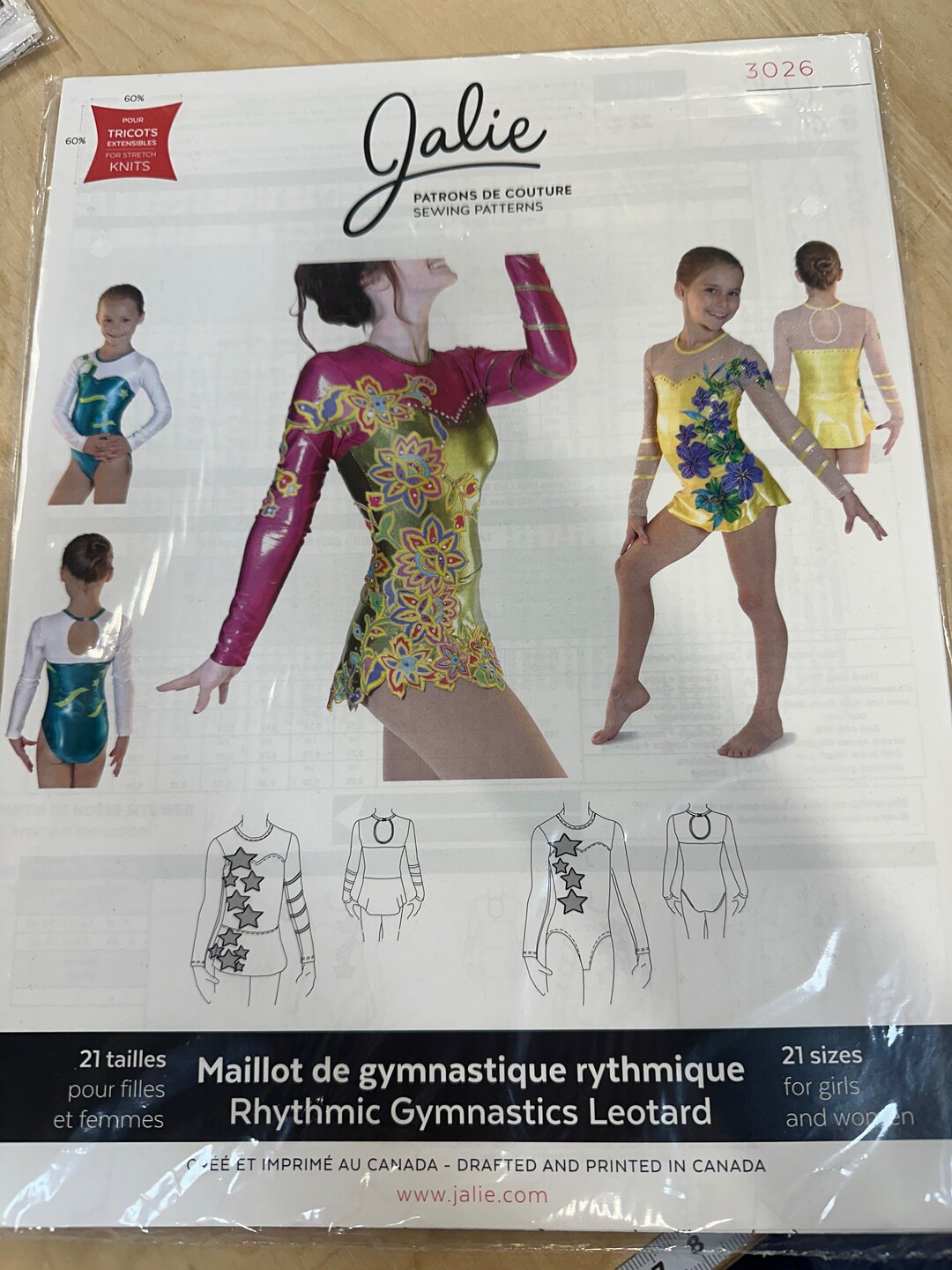 Rhythmic Gymnastics Leotard JALIE Women and Girls Sewing Pattern - Etsy