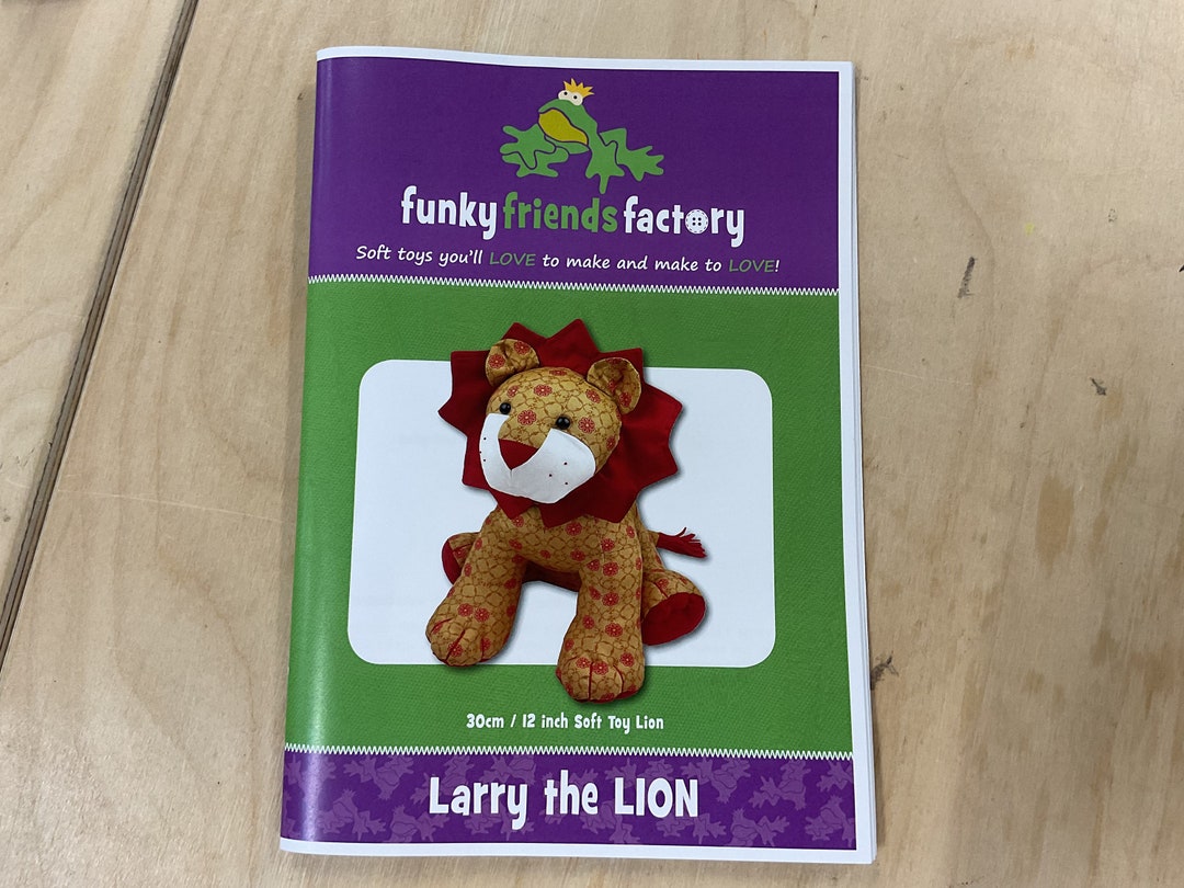 Larry the Lion Funky Friends Factory Soft Toy Pattern - Etsy
