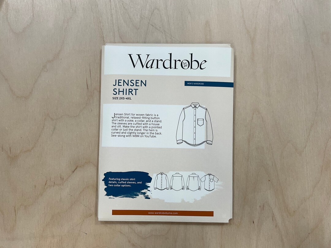 Wardrobe by Me Jensen Shirt Men’s Sewing Pattern (sizes 2XS - 4XL) - Etsy