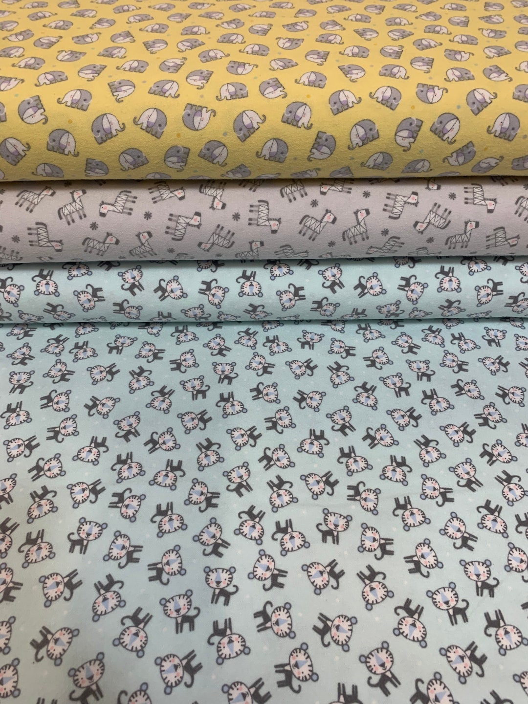 Snuggle in the Jungle Benartex Flannelette Cotton - Etsy