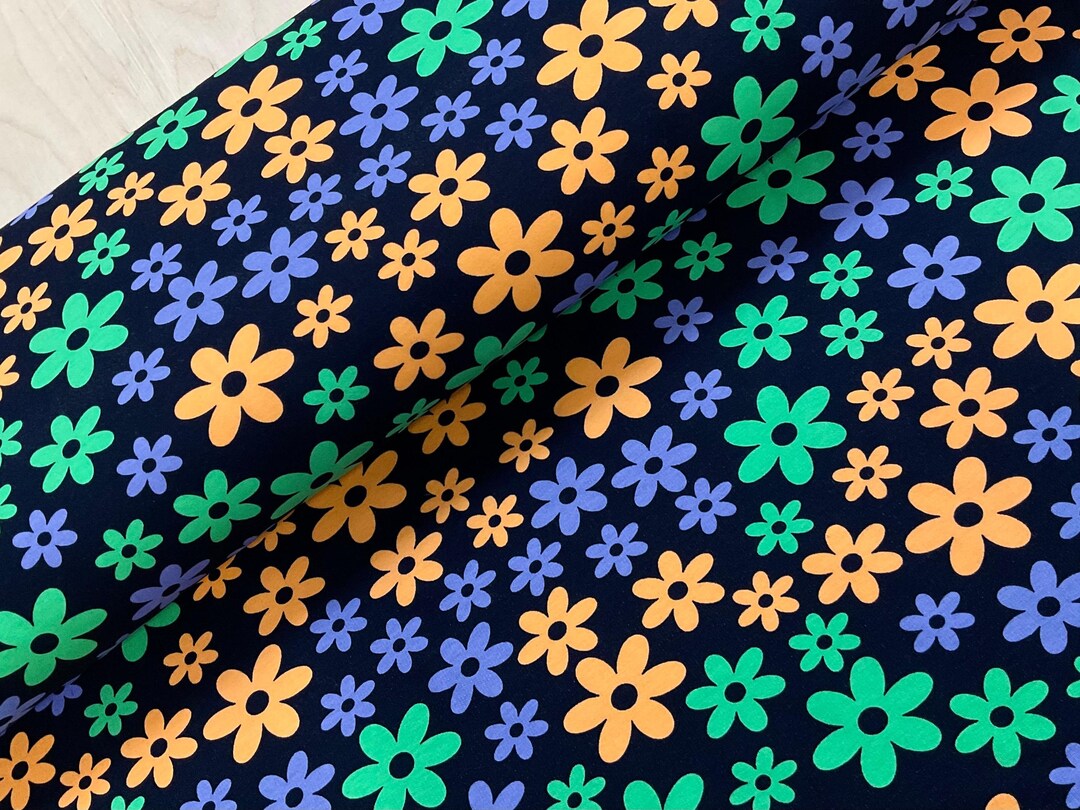 Bolt End 180cm - 148cm Neon Flowers Soft Sweat - Etsy