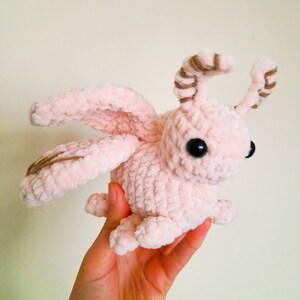 Crochet Poodle Moth Pattern, Fluffy Poodle Moth Amigurumi With Fluffy ...