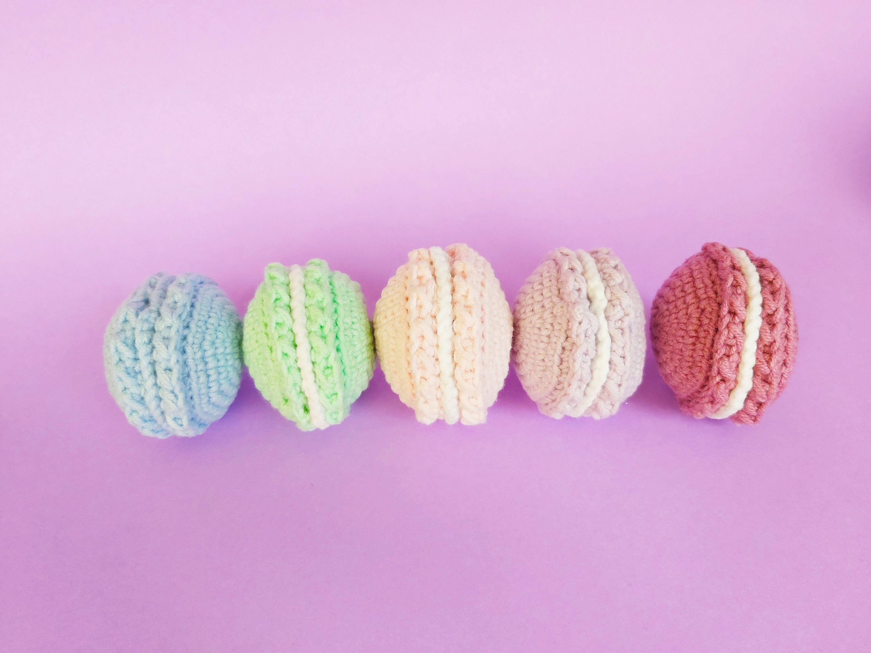 French Macarons Amigurumi Pattern Crochet Macarons Deserts | Etsy