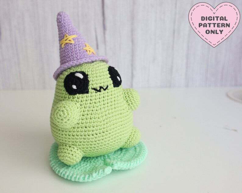 Frog Wizard Crochet Pattern Amigurumi PDF Cute Kawaii - Etsy