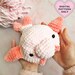 Blobfish Crochet Pattern, Amigurumi Velvet Yarn, Crochet Pink Fish, DIY ...