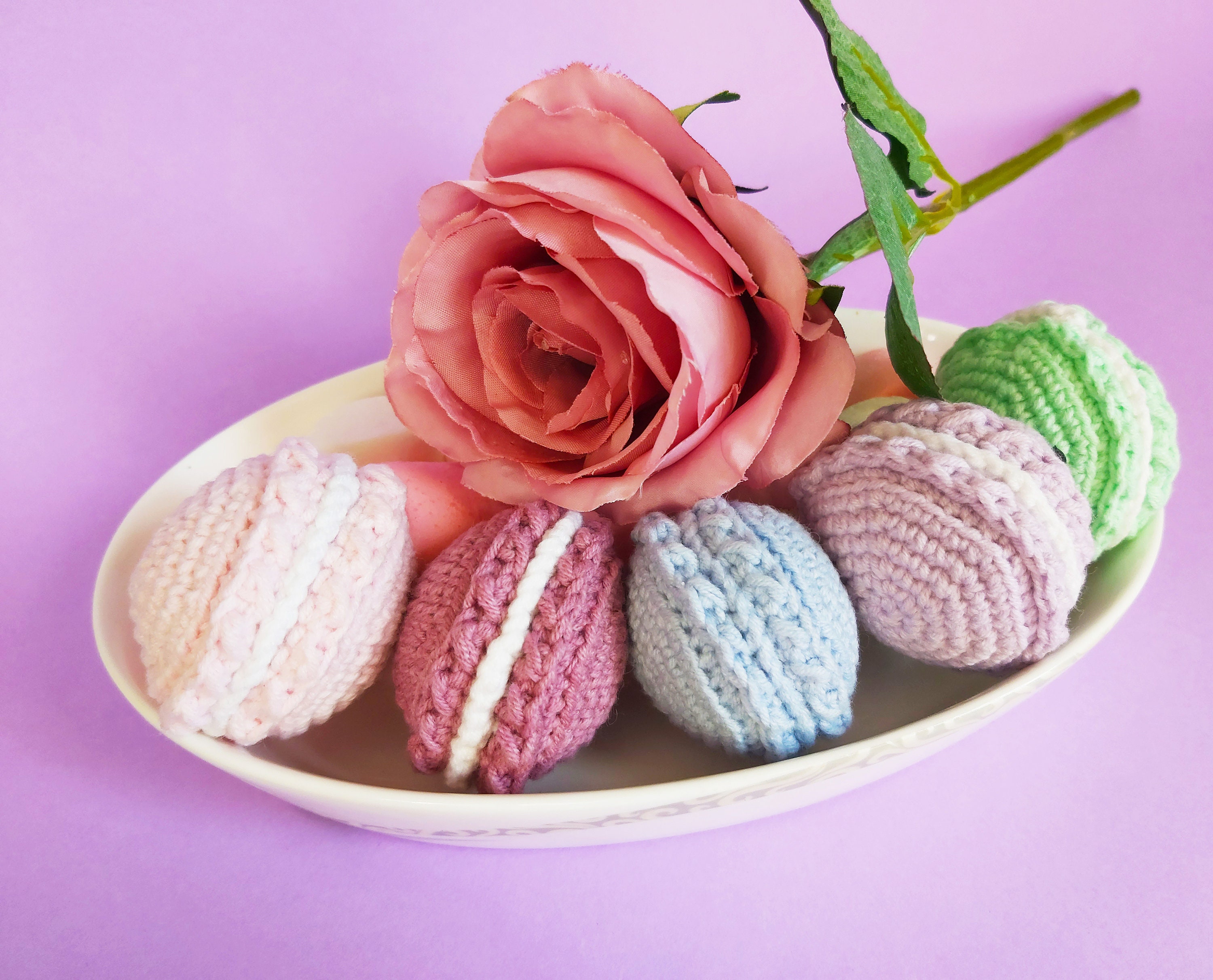 French Macarons Amigurumi Pattern Crochet Macarons Deserts - Etsy