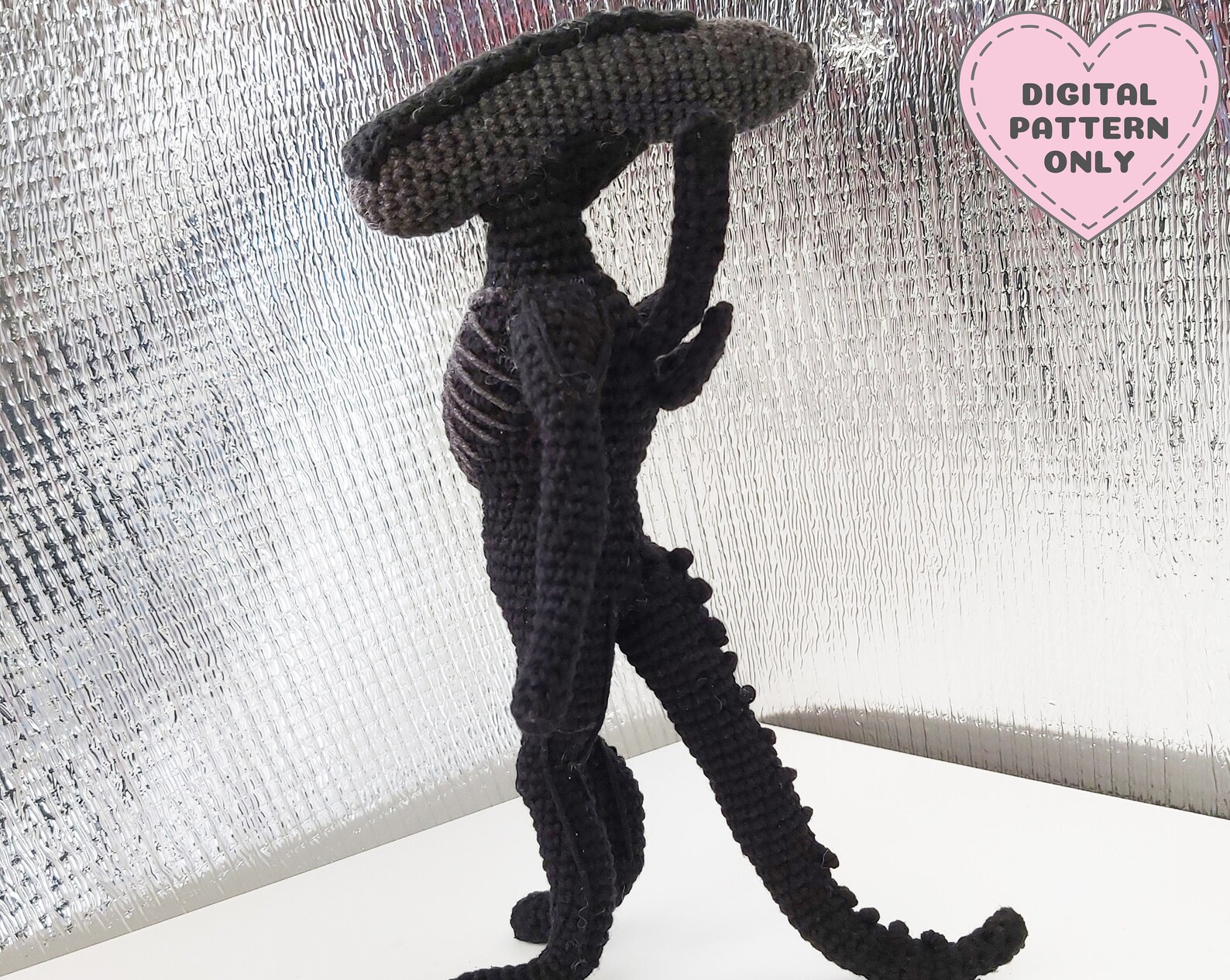 Alien Pattern Amigurumi Crochet PDF Pattern Adjustable Arms - Etsy