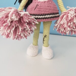 Zombie Cheerleader Crochet Pattern, Halloween, Body, Hair, Big Head ...