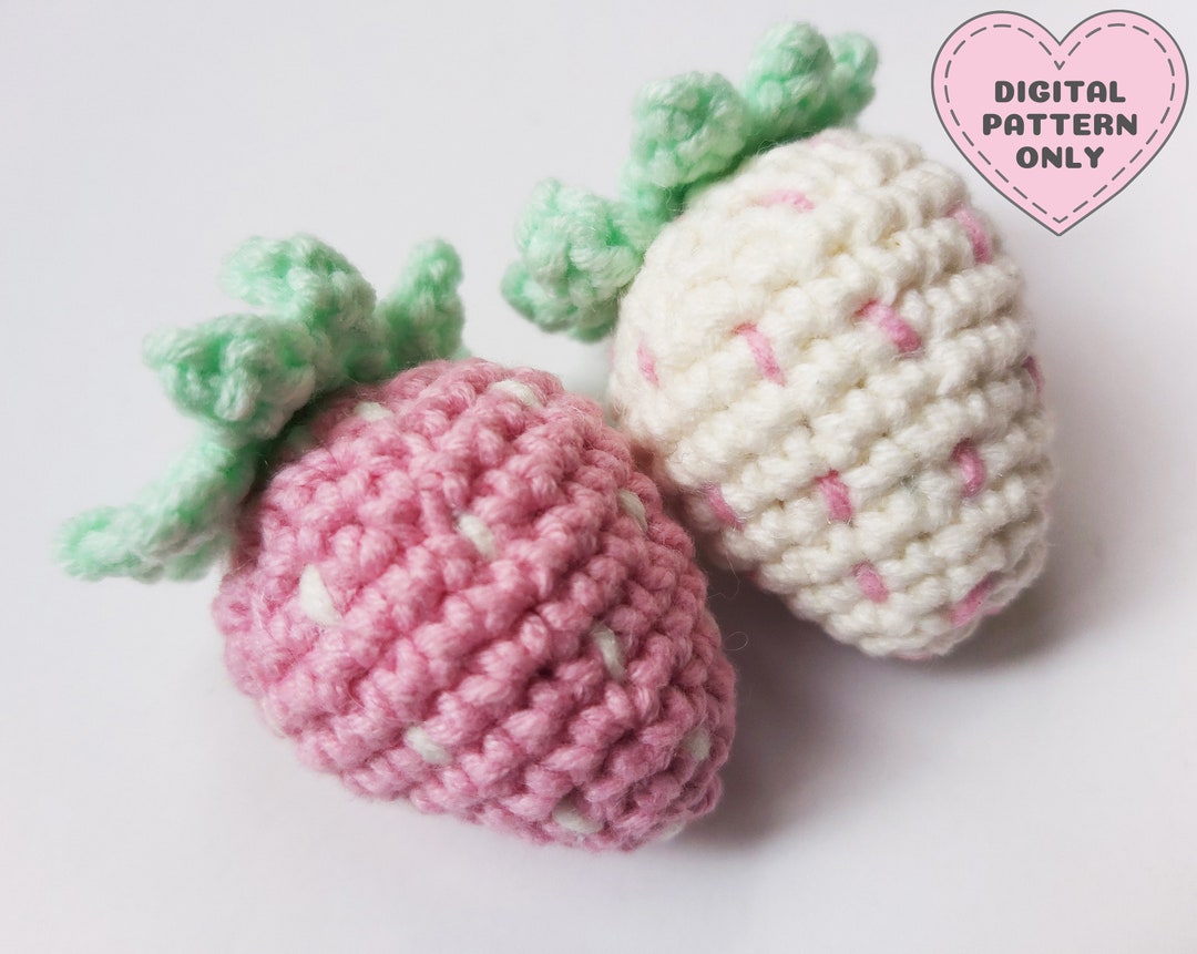 Strawberry Amigurumi Pattern Crochet Strawberry Kawaii - Etsy