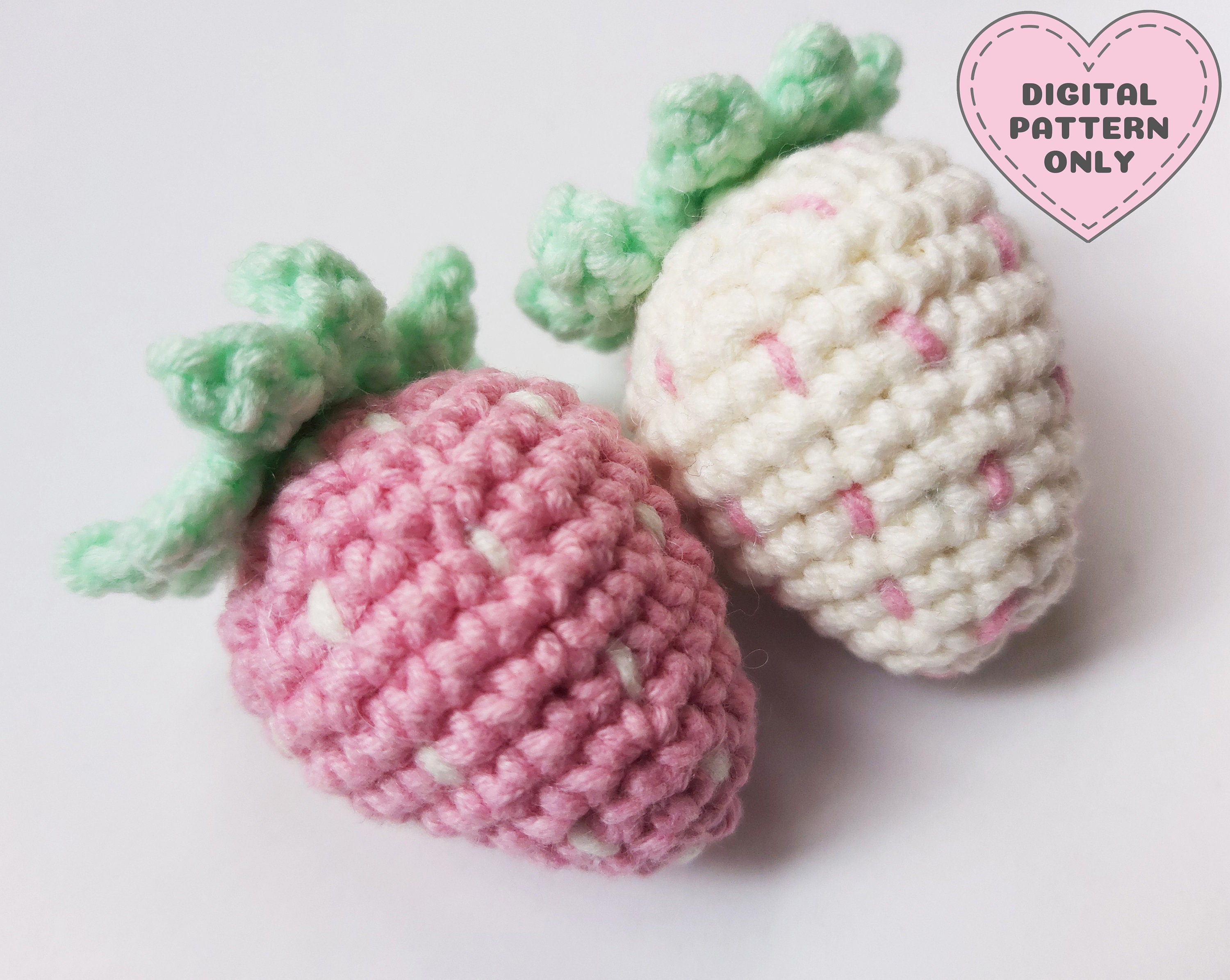 Strawberry Amigurumi Pattern Crochet Strawberry Kawaii - Etsy