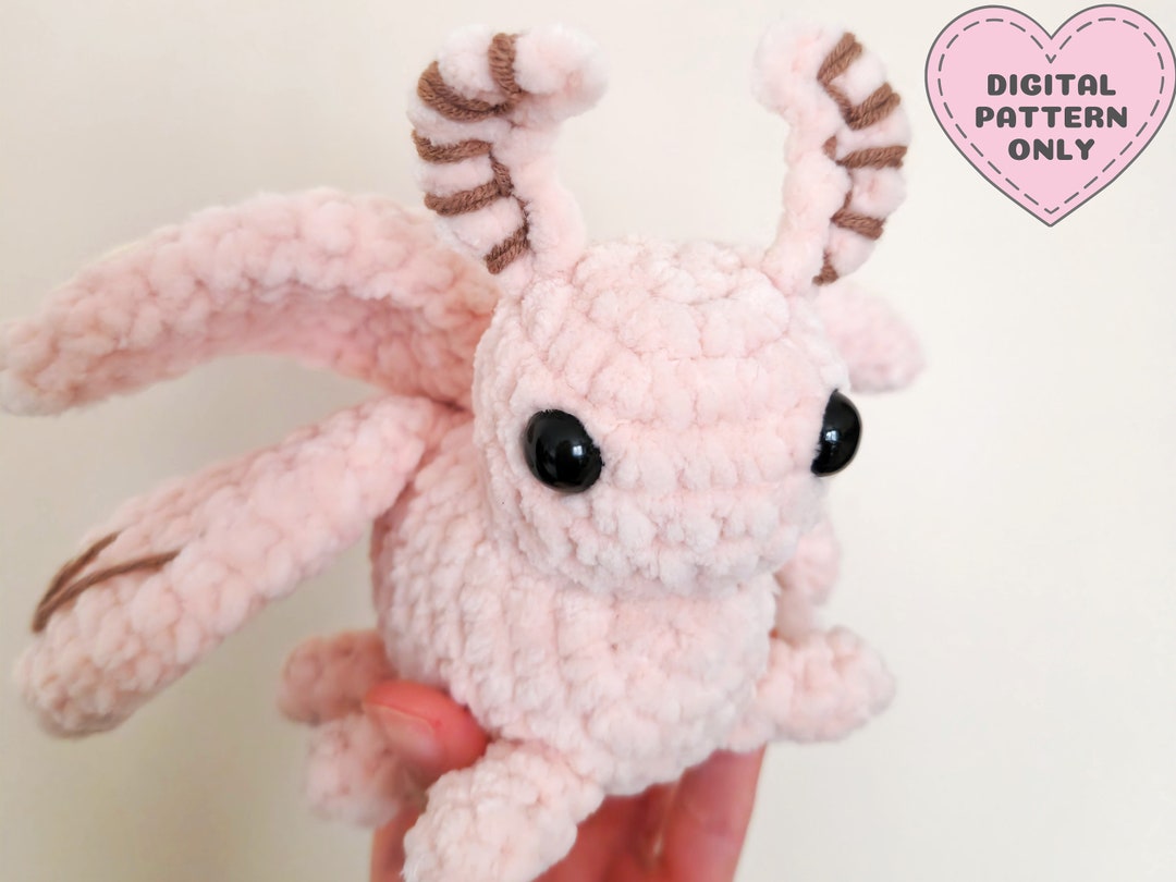 Crochet Poodle Moth Pattern Fluffy Poodle Moth Amigurumi With - Etsy