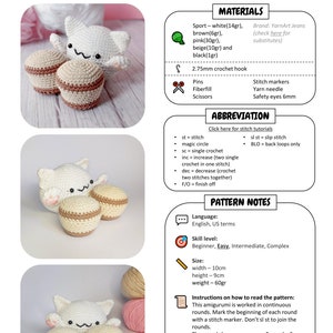 Bongo Meme Cat Crochet Pattern, Kawaii, Drummer Amigurumi, Amigurumi Pet Animals, DIY, Drums ...