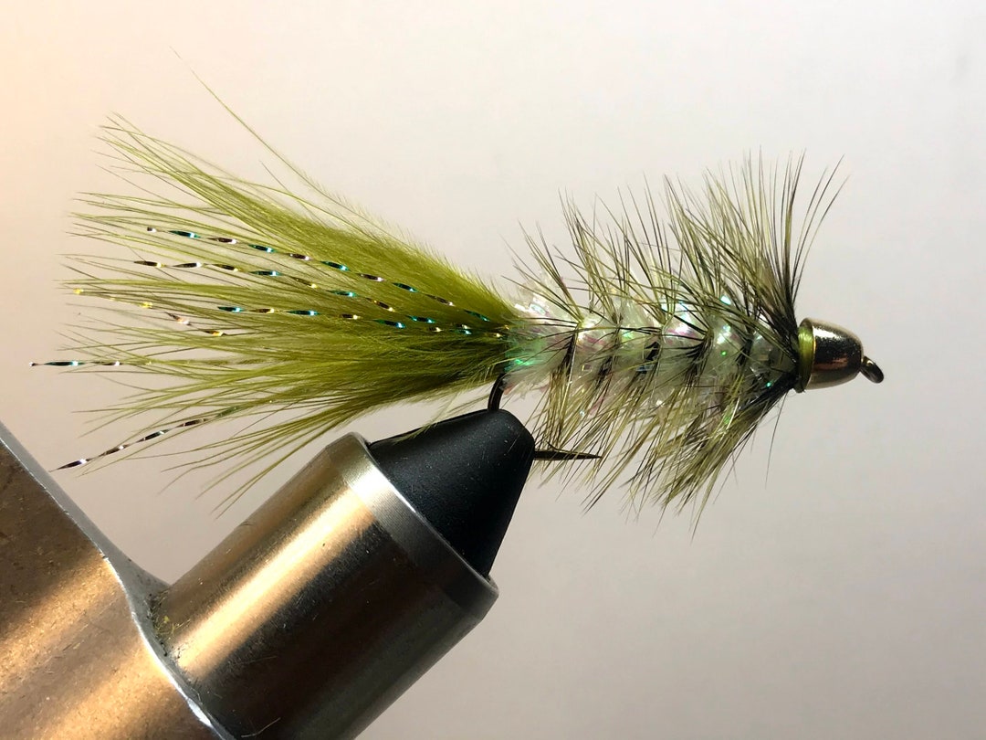 White Body Cone Head Wooly Bugger, Streamer - Etsy