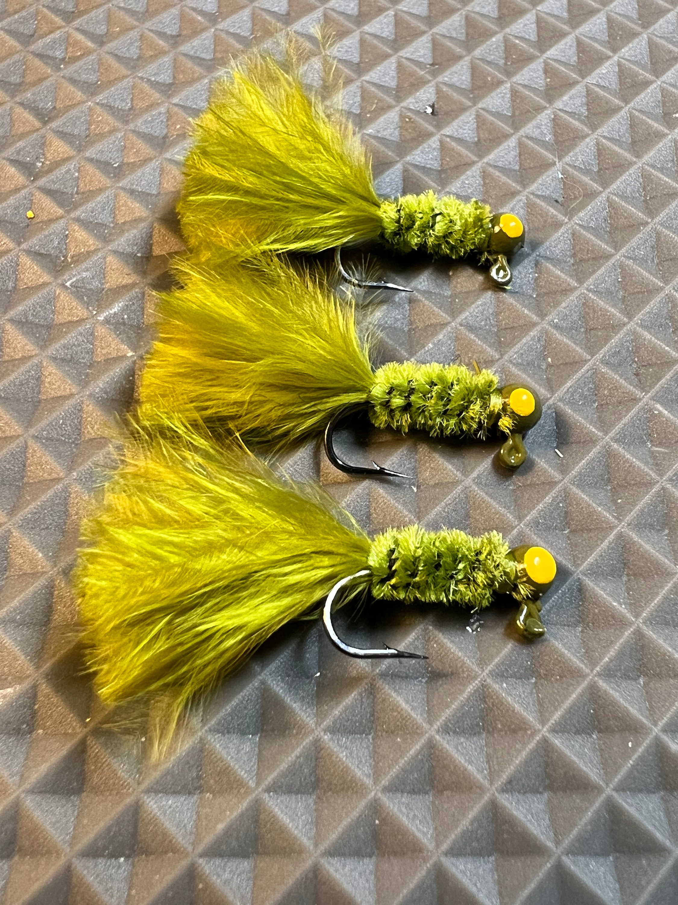 3 Pack of John Deere Mini Jigs, Fishing Jig, Fly Fishing Fly, Bluegill ...