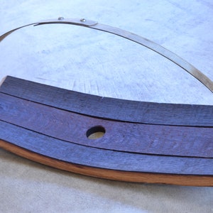Reclaimed Wine Stave Table Center Piece and Hoop Cheese Board - Etsy