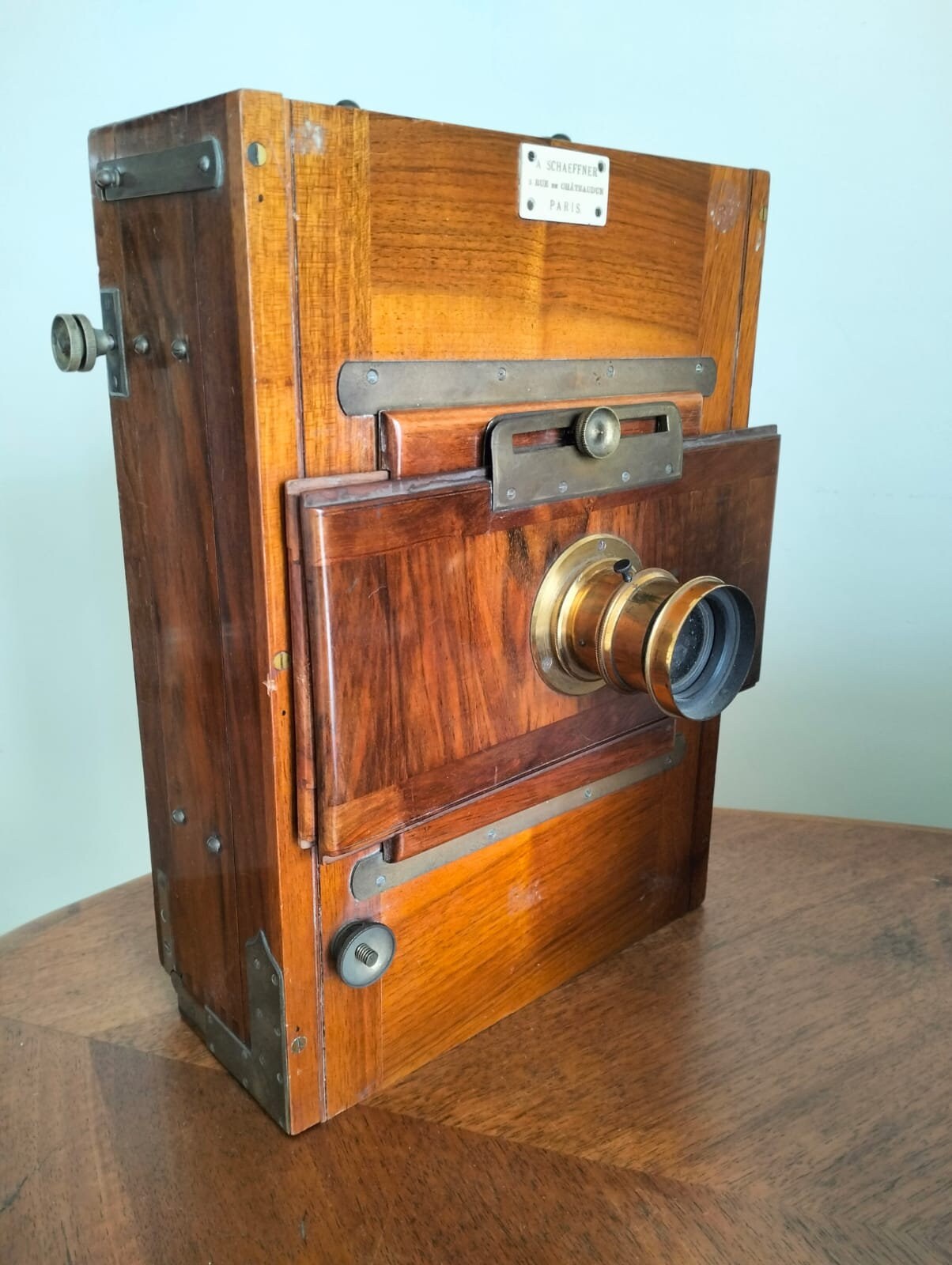 Vintage Camera,schaeffner Antique Camera, Antique Wooden Box Camera ...