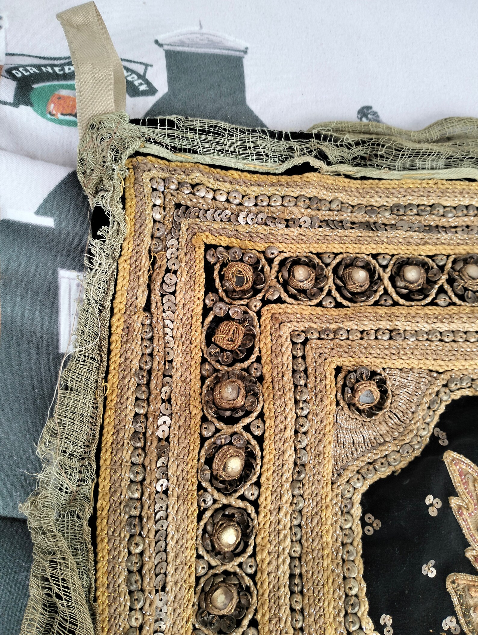 Asian Oriental Buddhist Tapestry,burmese Decorative Embroidered Kalaga ...