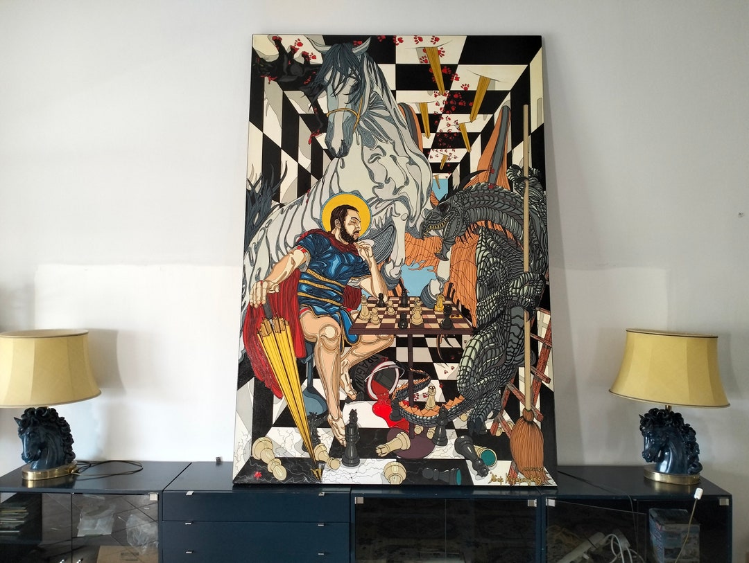 Large Wall Decor Painting,big Size Oil Painting,decorative Painting,st ...