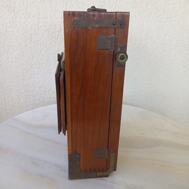 Vintage Camera,schaeffner Antique Camera, Antique Wooden Box Camera ...