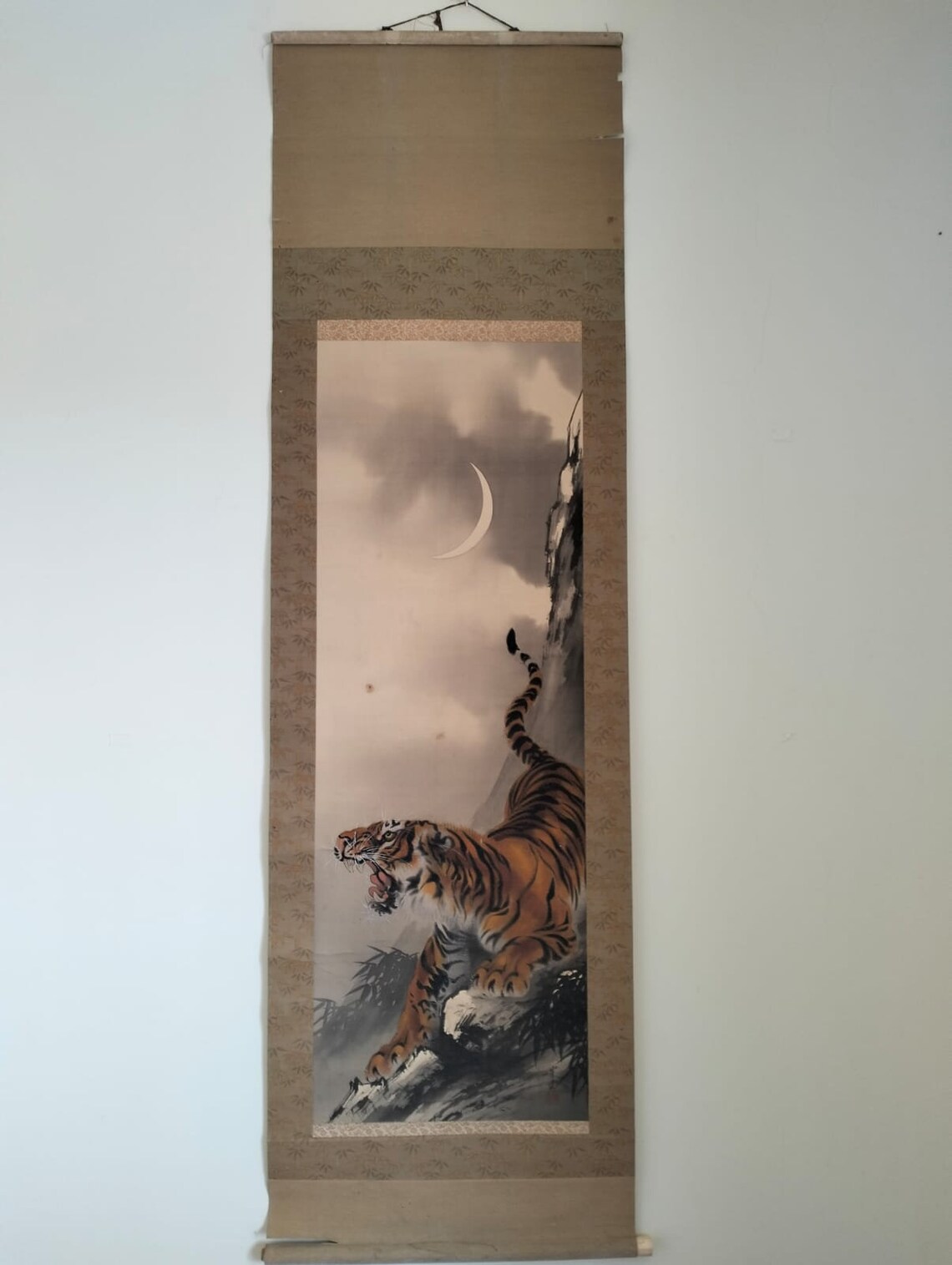 Tiger Scroll Wall Painting,hanging Scroll,tiger Wall Decor,antique ...