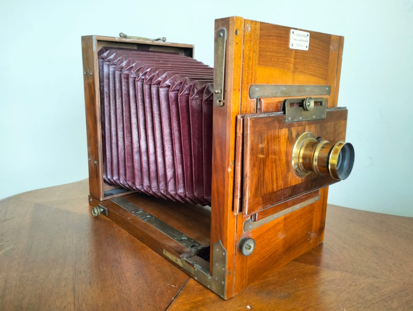 Vintage Camera,schaeffner Antique Camera, Antique Wooden Box Camera ...