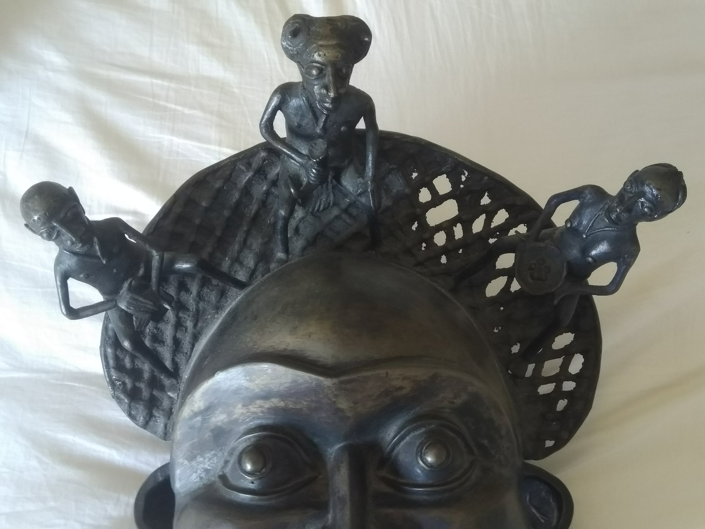 African Bronze Mask,benin Bronze Mask,original African Art, African Art ...