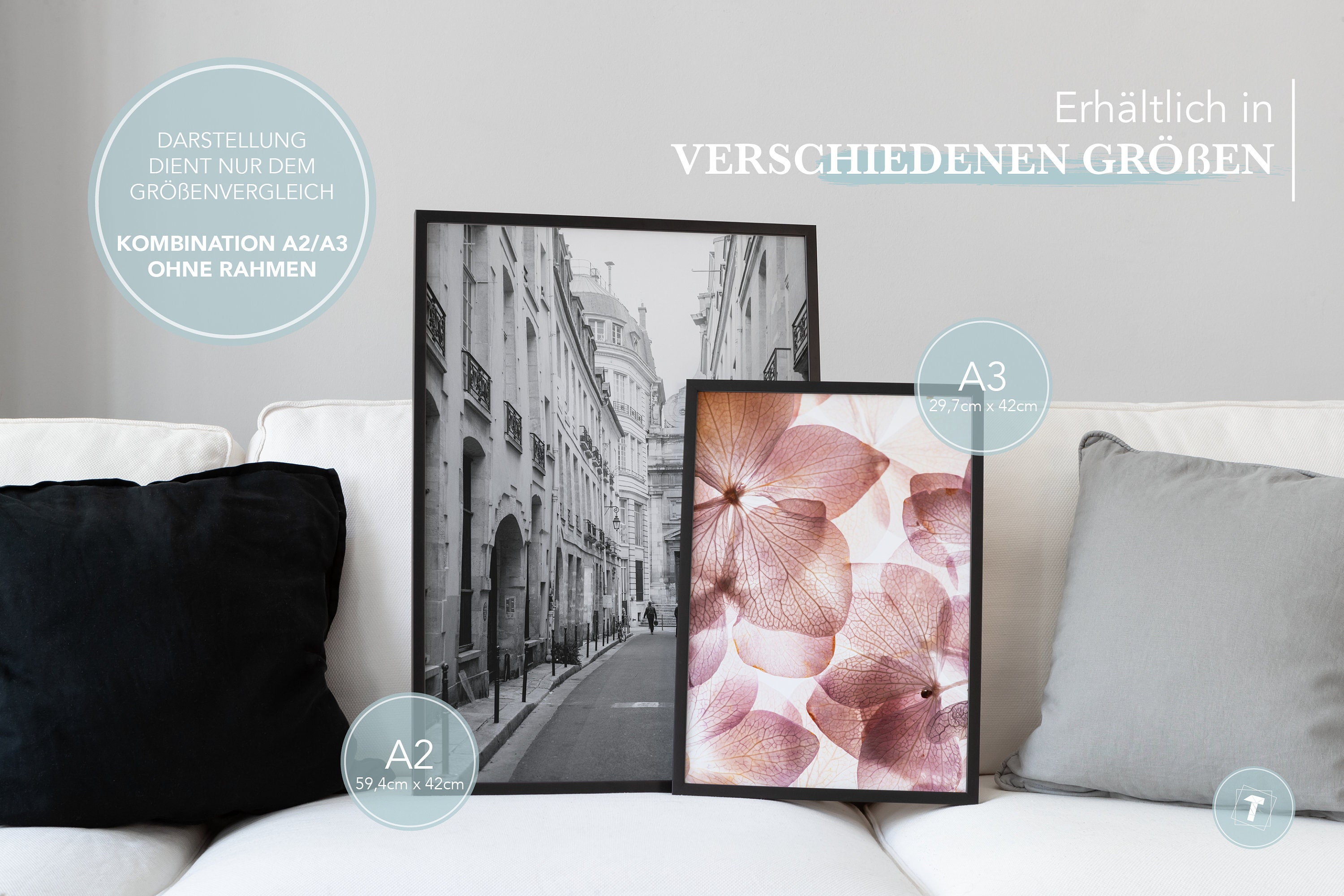 Mood-poster Set Eukalyptus Dark Bilder Optional Mit Rahmen - Etsy
