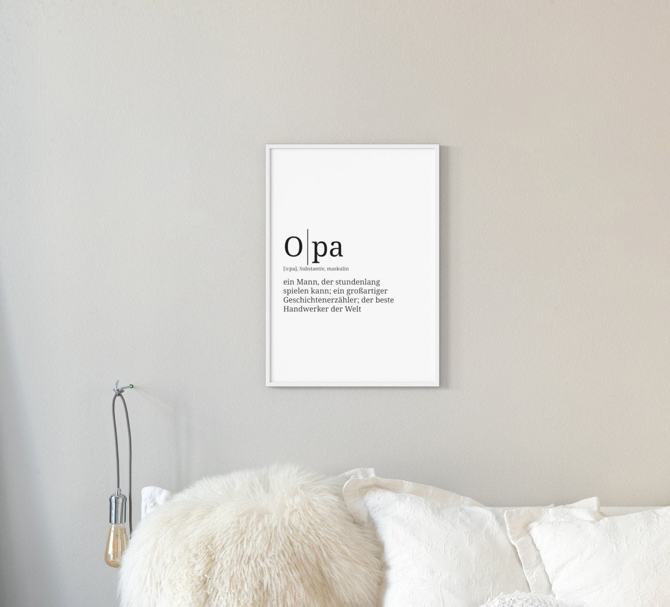 Definition: Opa Format wählbar Premium Spruch-Poster für | Etsy