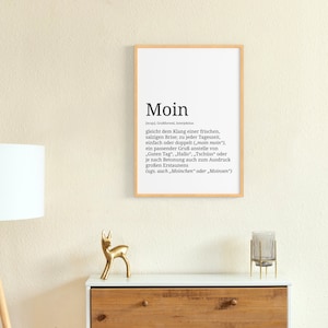 Definition: Moin | Format wählbar | Premium Spruch-Poster für Küche ...