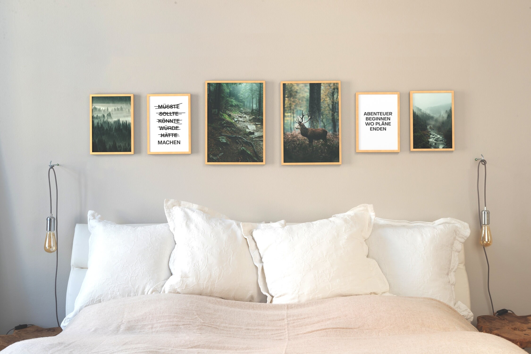 Mood-Poster Set Mystic Forest | Bilder optional mit Rahmen | Wanddeko ...