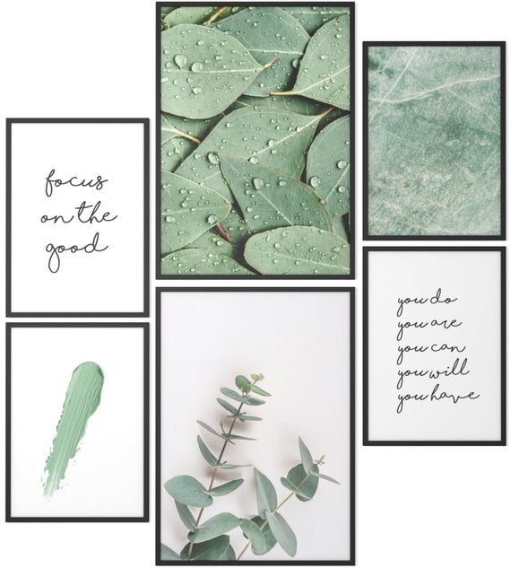 Mood-poster Set Eukalyptus Light Bilder Optional Mit Rahmen | Etsy UK